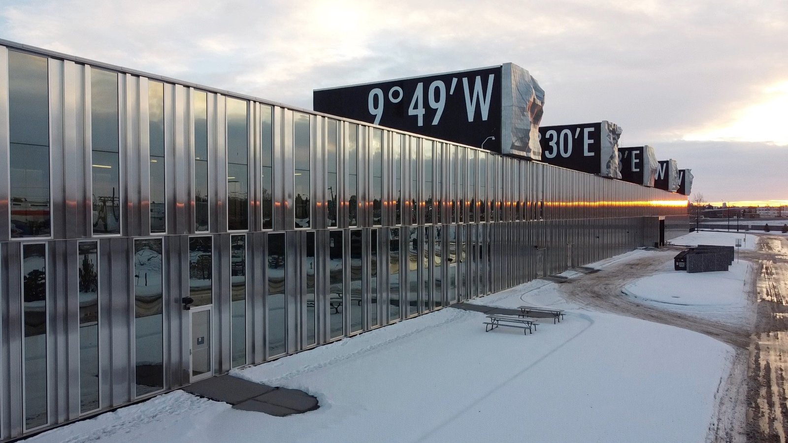 YEG E-Bus Transit Garage with Art Installation - Green Energy Futures